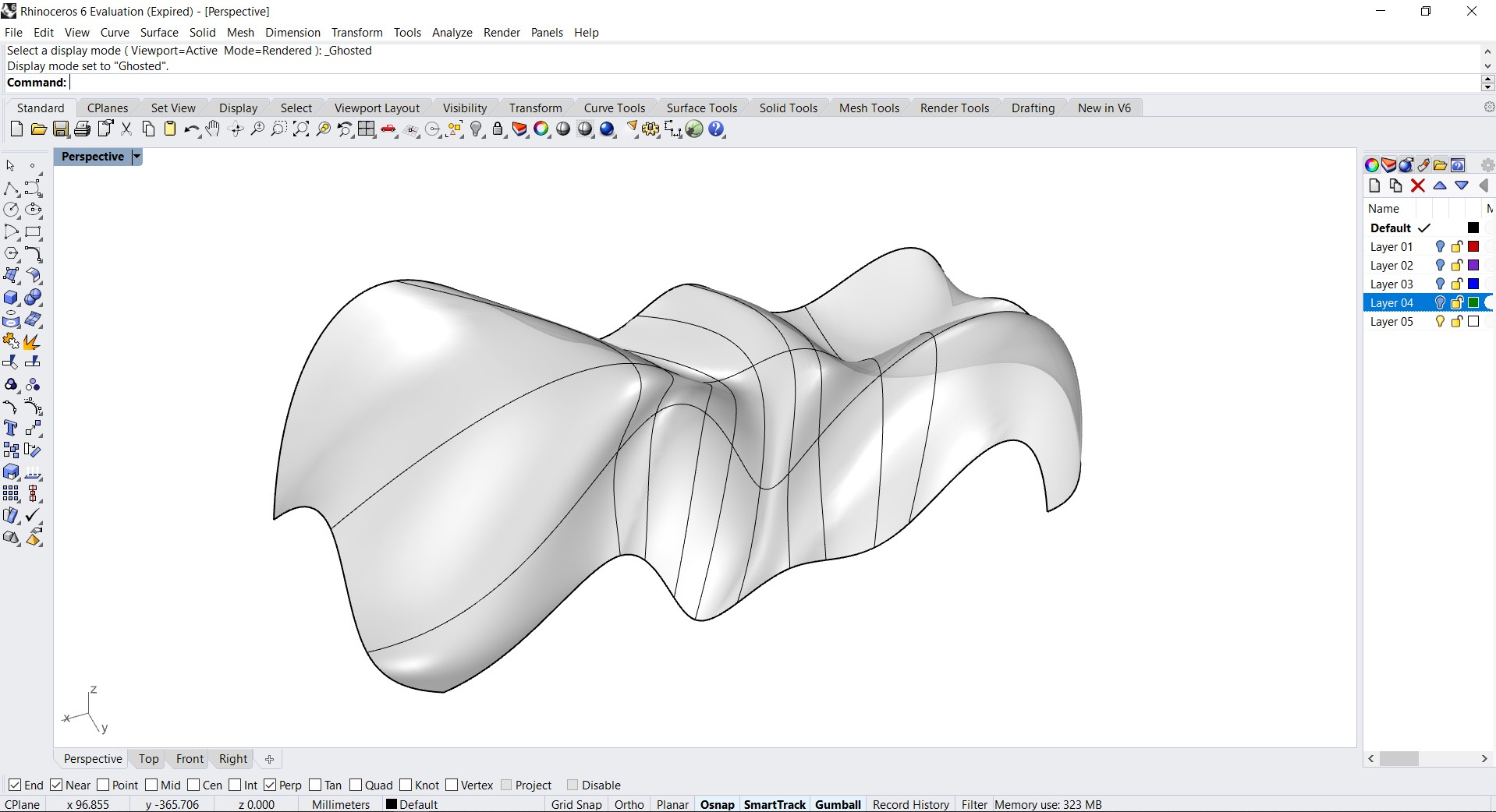 Surface From Curves Materiability